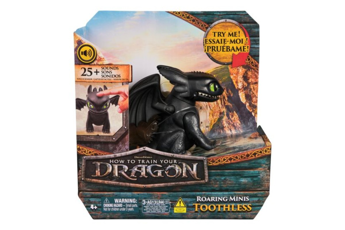 Dreamworks Dragons Roaring Minis - Toothless - Treasures Toys Of Wetherby