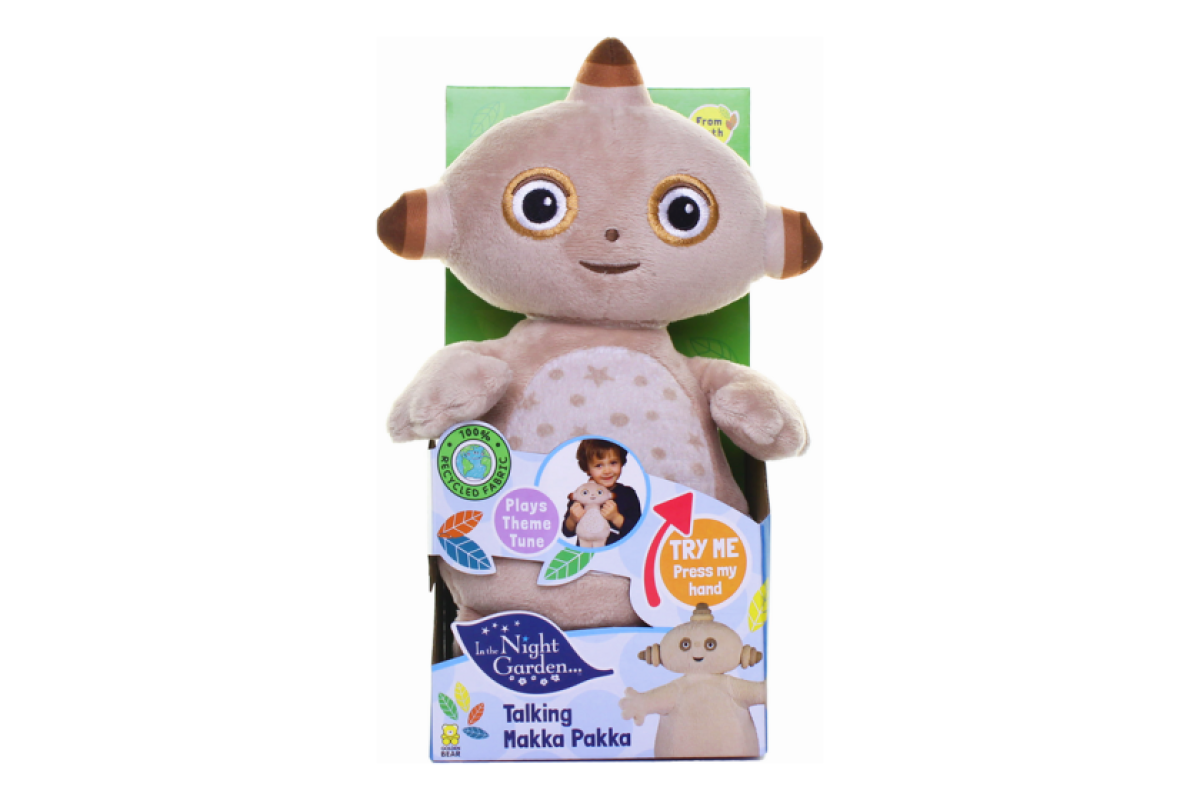 In the Night Garden Makka Pakka Talking Soft Toy - Treasures Toys Of ...