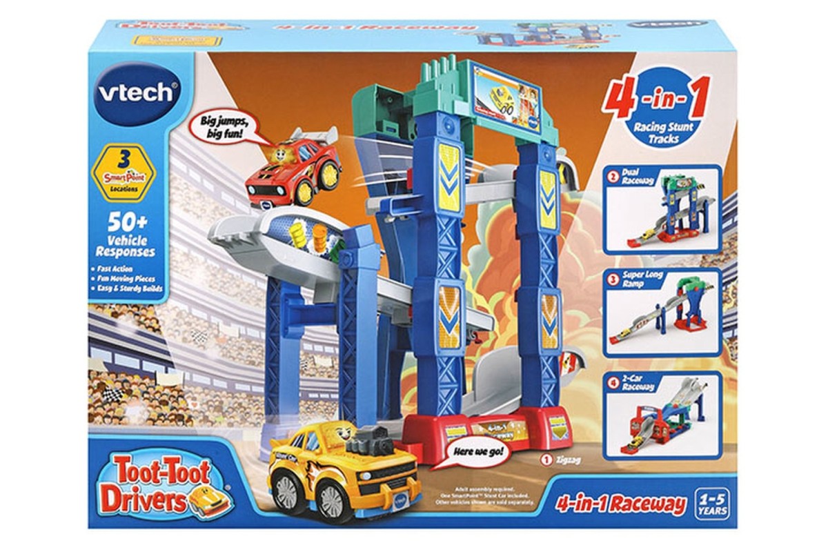 Toot-Toot Drivers 4-in-1 Raceway - Treasures Toys Of Wetherby
