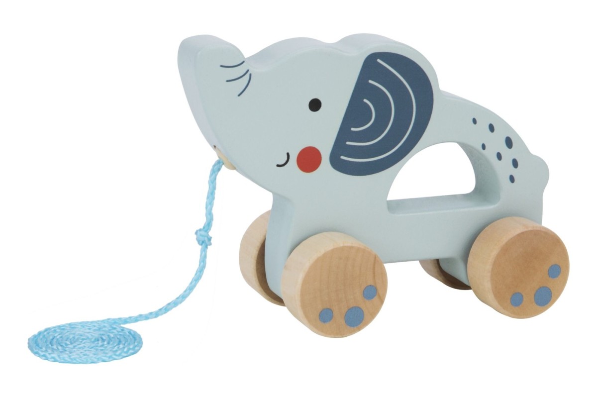 Wooden Pull Along Elephant - Treasures Toys Of Wetherby