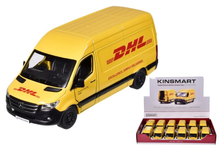 Die Cast Mercedes Benz Sprinter Dhl Van 1:48 - Treasures Toys Of Wetherby