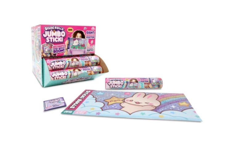 Sticki Rolls Jumbo Sticki Mystery Roll - Treasures Toys Of Wetherby